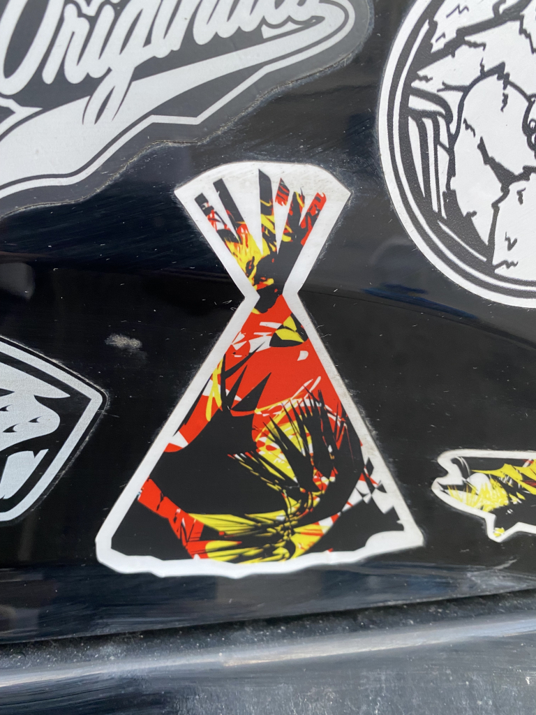 4 Directions Tipi Sticker - Little Shell Tribe of Montana